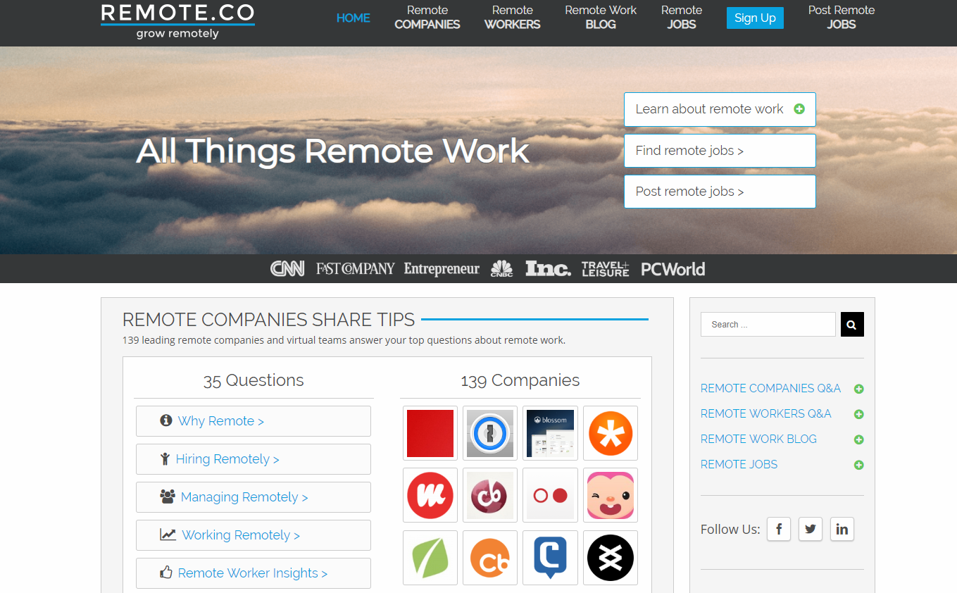 The Best Remote Work Sites For Location Independent Employees - Taskeo Blog